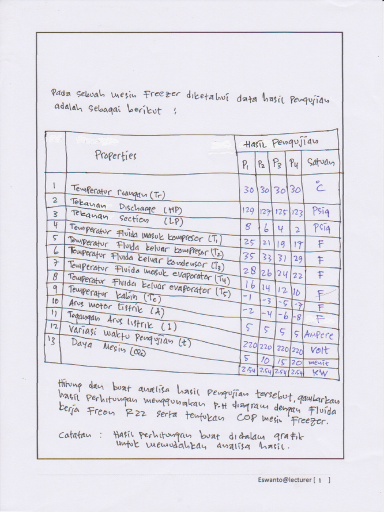 10b-Contoh Hitungan-Freezer Analysis | PDF