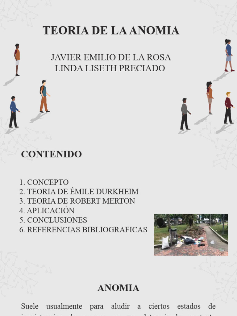 Teoria de La Anomia | PDF | Emile Durkheim | Sociedad