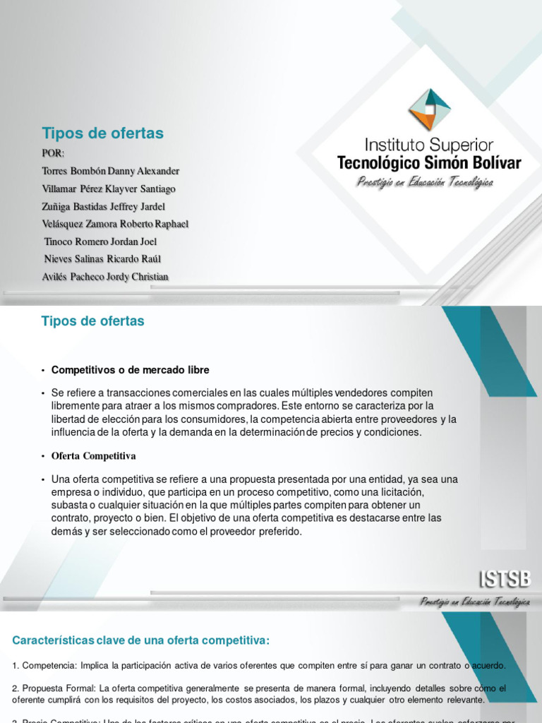 Tipos de Ofertas | Descargar gratis PDF | Oligopolio | Monopolio