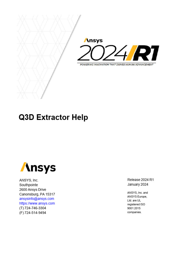 Q3D Extractor | PDF | Menu (Computing) | Command Line Interface