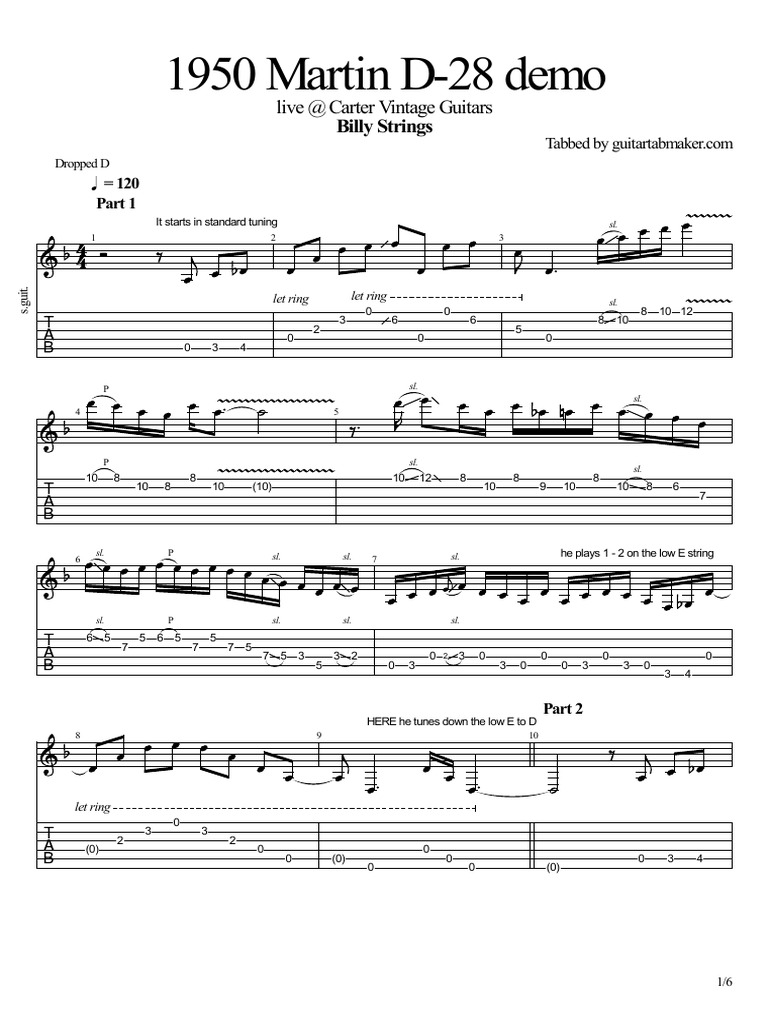 Billy Strings - 1950 Martin D28 Demo | PDF | Celtic Musical Instruments ...