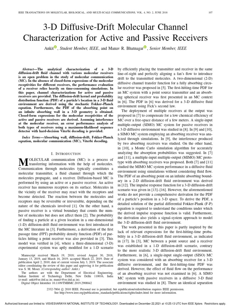 3-D_Diffusive-Drift_Molecular_Channel_Characterization_for_Active_and_Passive_Receivers | PDF ...