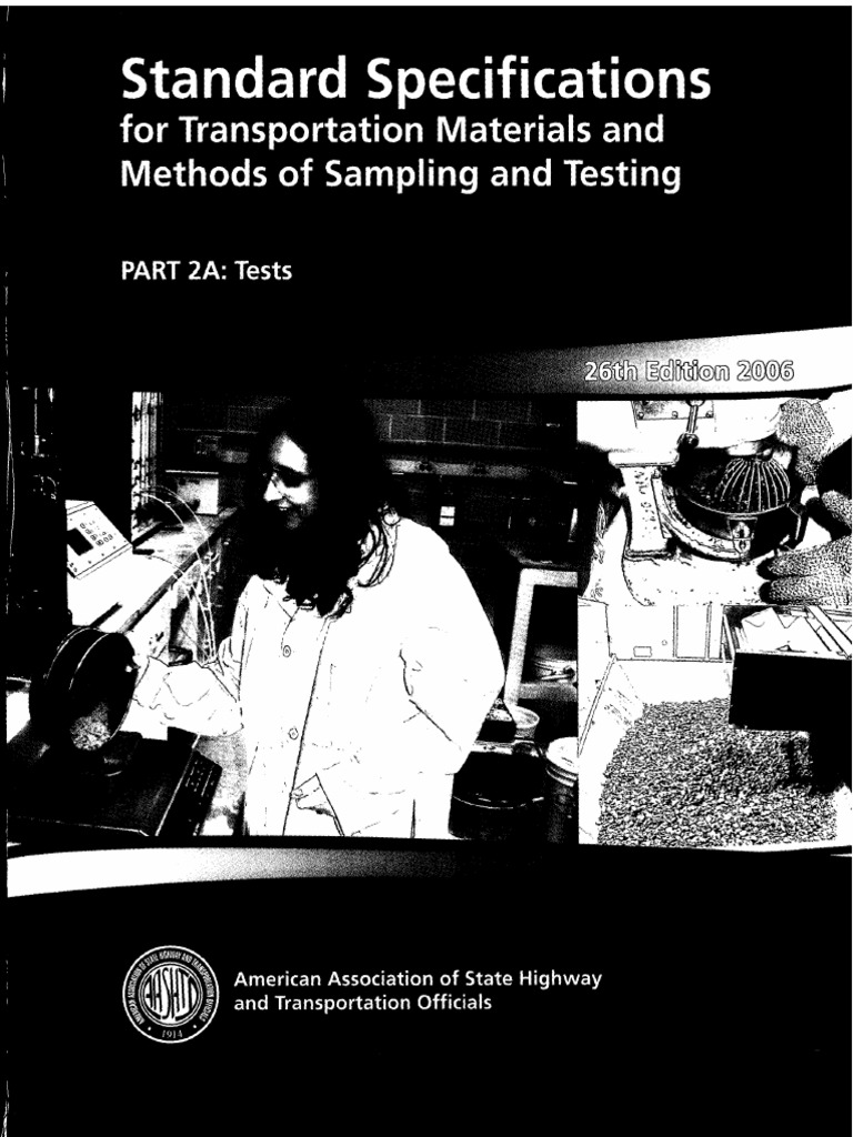 AASHTO - Standard Specifications For Transportation Materials | PDF