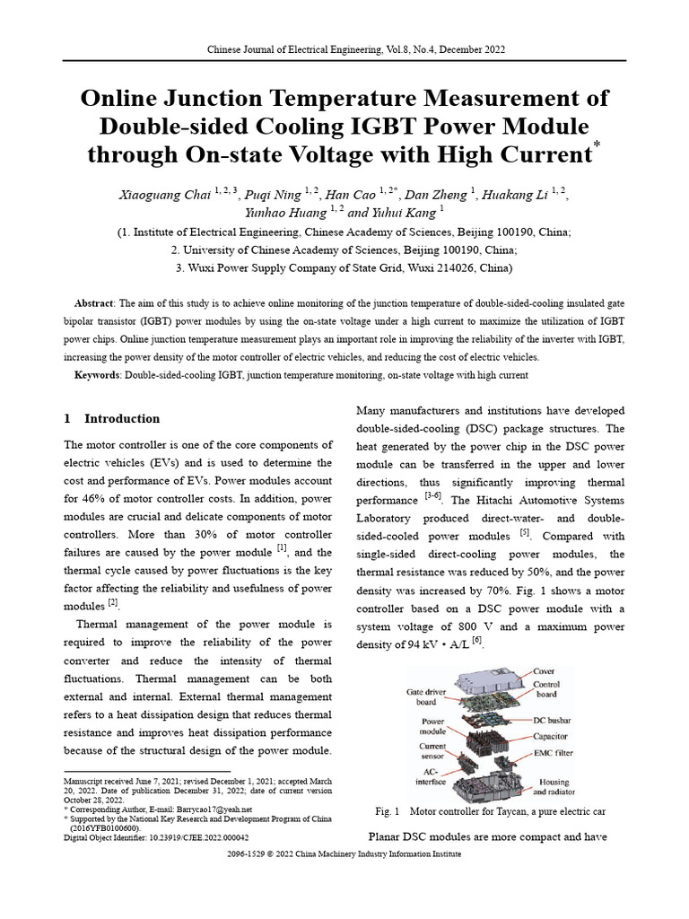 Online Junction Temp Measurement IGBT | PDF | Electrical Resistance And ...