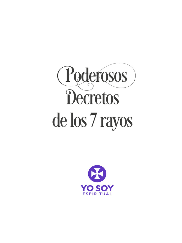 Decretos Siete Rayos Divinos Ivcnkx | PDF | Amor | Dios