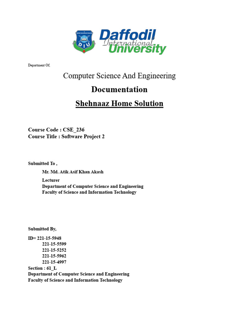 Documentation: Computer Science and Engineering | PDF | Computer Science | Software