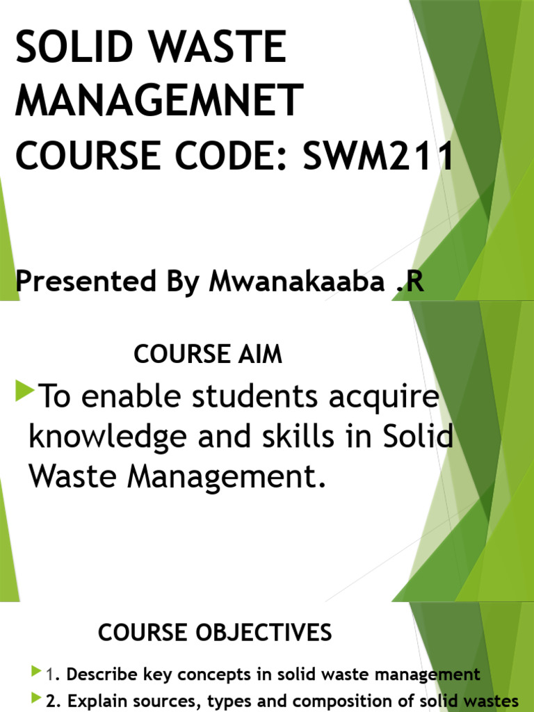 Solid Waste Management | PDF | Waste | Waste Management