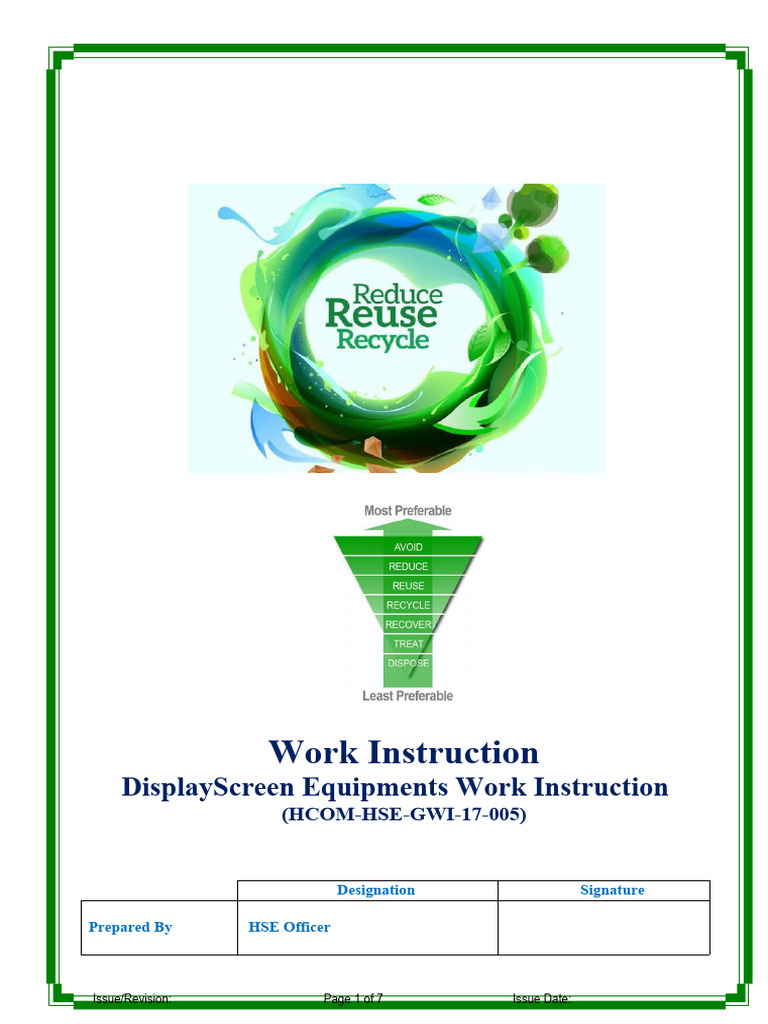 Display Screen Equipment Safety Guide | PDF | Chair