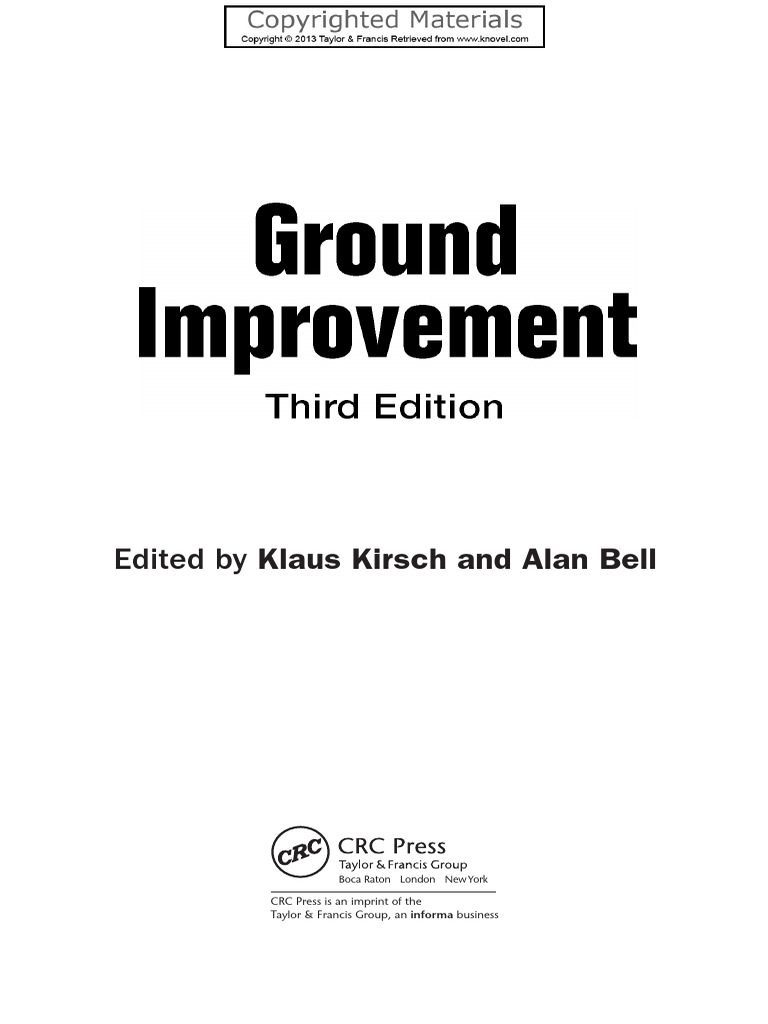 Ground Improvement (3rd Edition) (Kirsch, Klaus Bell, Alan) (Z-Library) | PDF | Cement ...