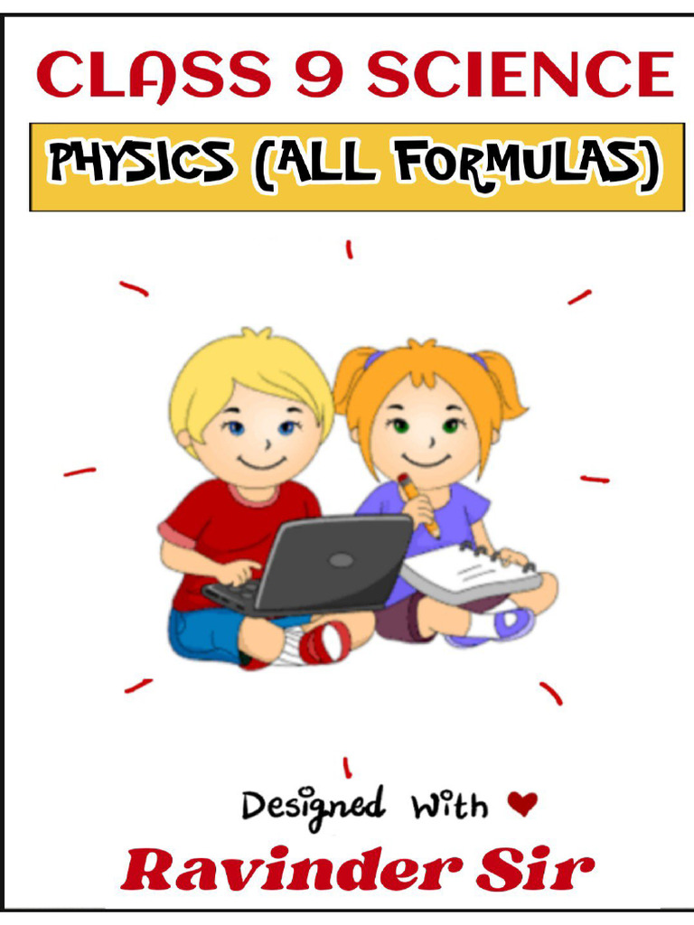 Class 9 Science Physicsallformulas 2022 | PDF