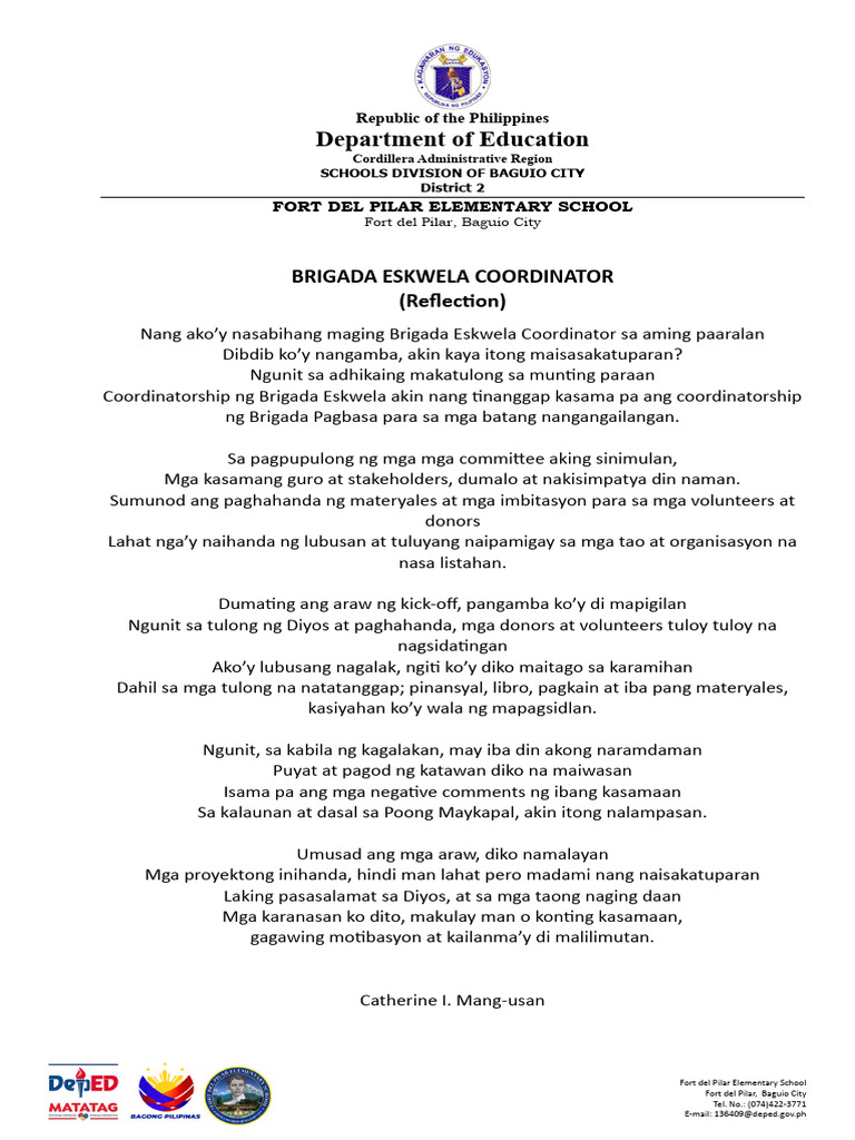 BE Accomplishment Report For All | PDF