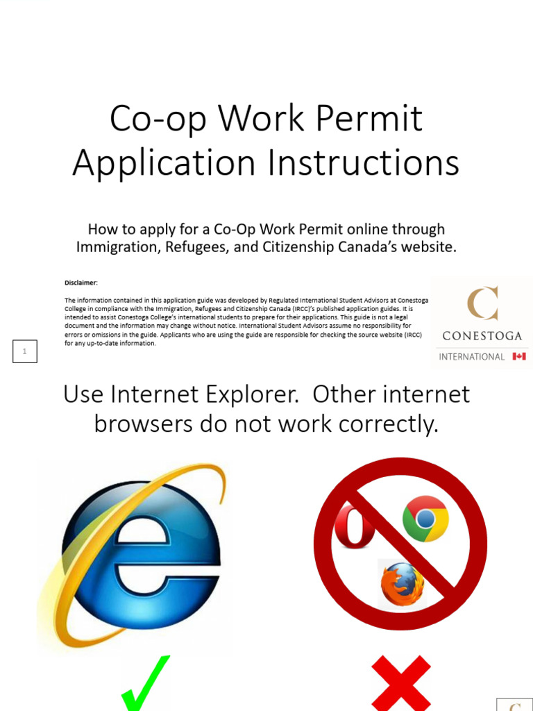 Co-Op Work - Permit - Instruction Guide | PDF | Password | Travel Visa
