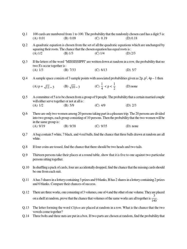 Probability | PDF | Randomness | Dice