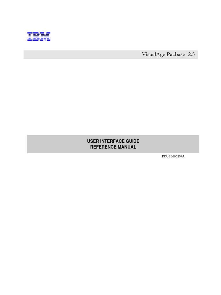 Pacbase User Interface Guide | PDF | Databases | Library (Computing)