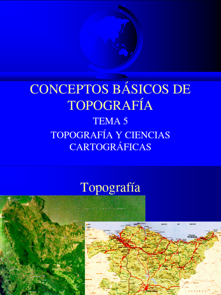 Tema 5 | Descargar gratis PDF | Mapa | Geodesia