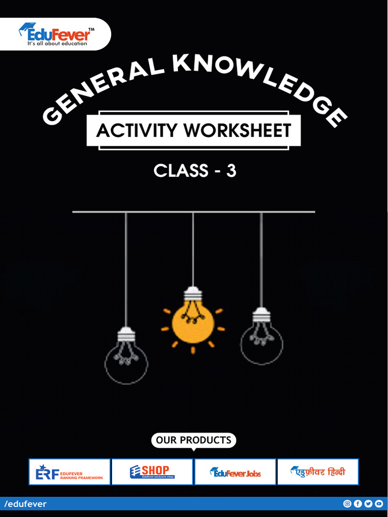 Class 3 GK Activity Worksheet 7 | PDF | United States Dollar | Renminbi