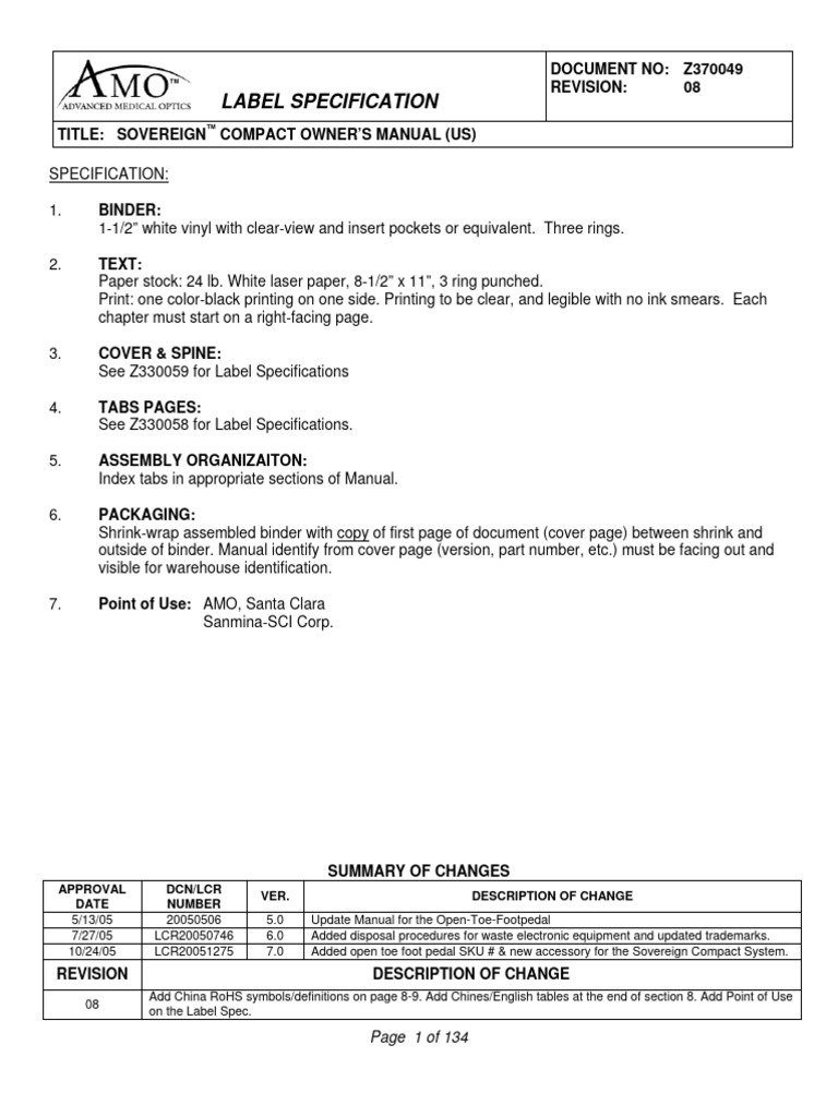Amo_Operator_Manual | PDF