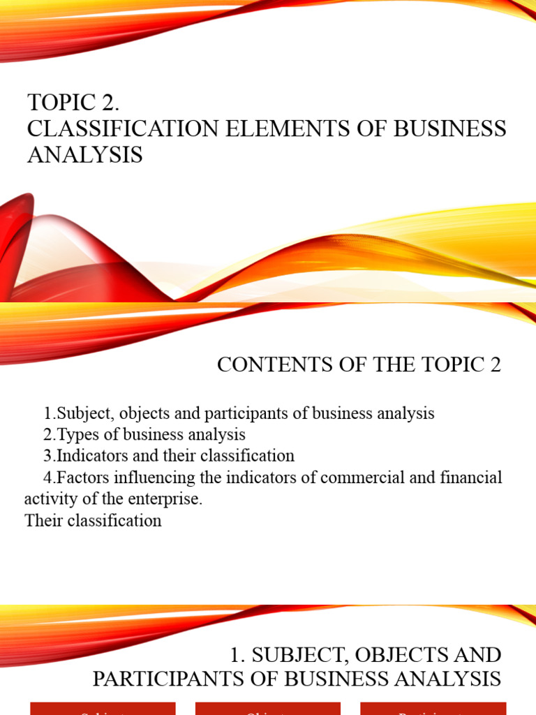 Business Analysis: Types and Indicators | PDF | Economics | Quantitative Research