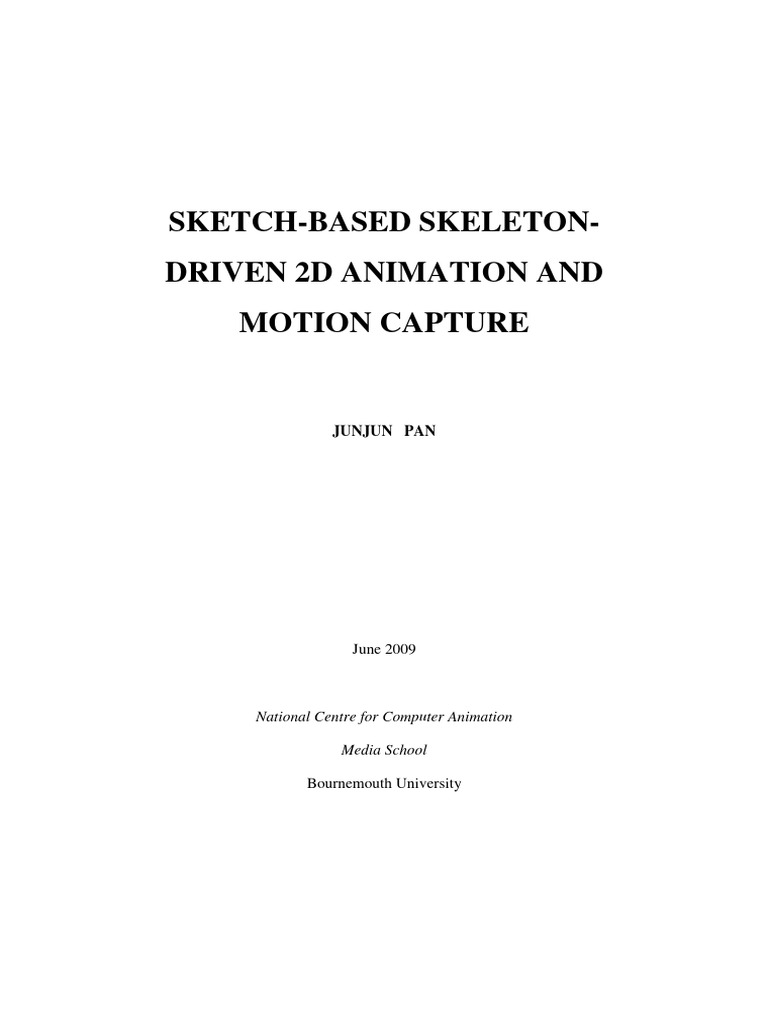 Motion Capture for 2D | PDF | Animation | 3 D Computer Graphics