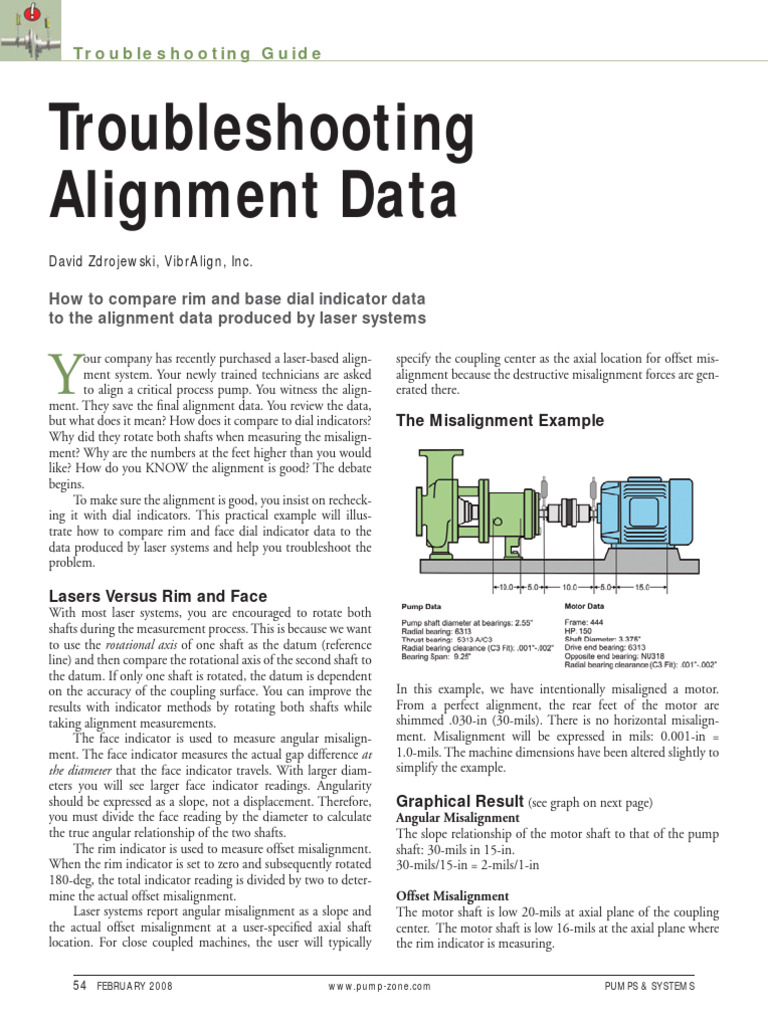 Comparing Laser and Dial Indicator Alignment | PDF | Mechanical Engineering