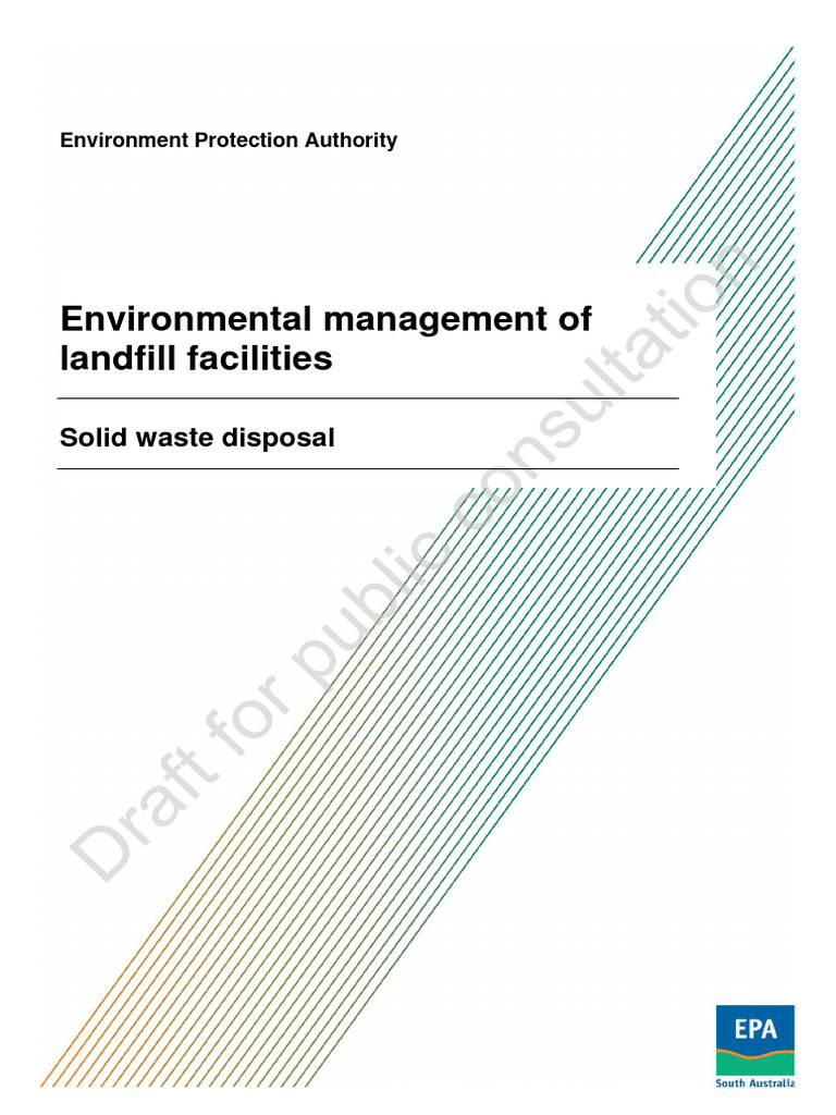 Guideline Landfill Solid Consultation | PDF | Waste | Waste Management