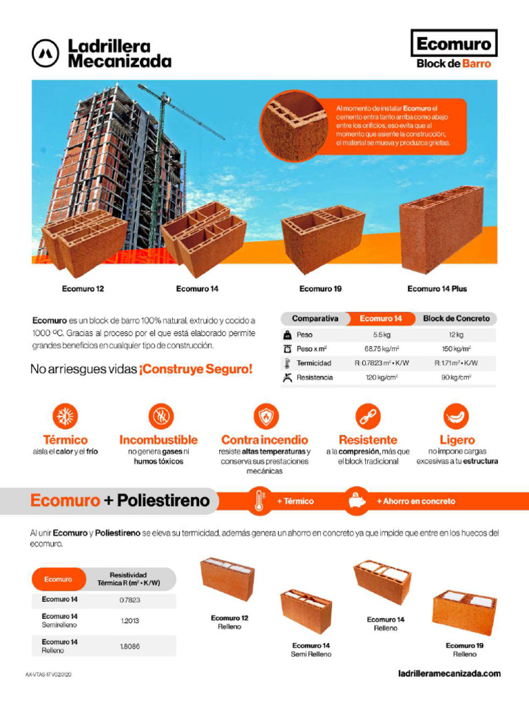 Ficha Ecomuro-Relleno | PDF