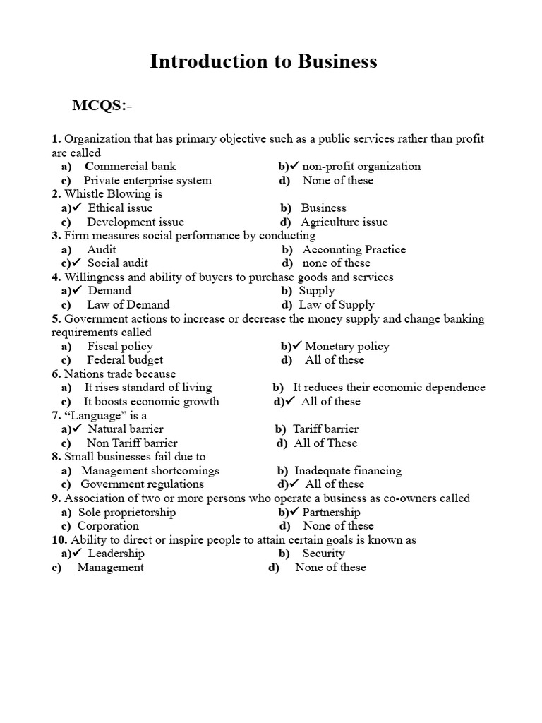 Introduction To Business | PDF | Business | Banks