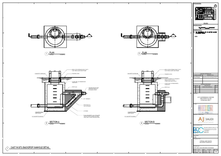 00701-BCC-XXX-ZZZ-DWG-CW-006004 Rev. 00 - BACKDROP MANHOLE | PDF ...