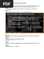Pengertian dan Peran Konstanta Matematika | PDF