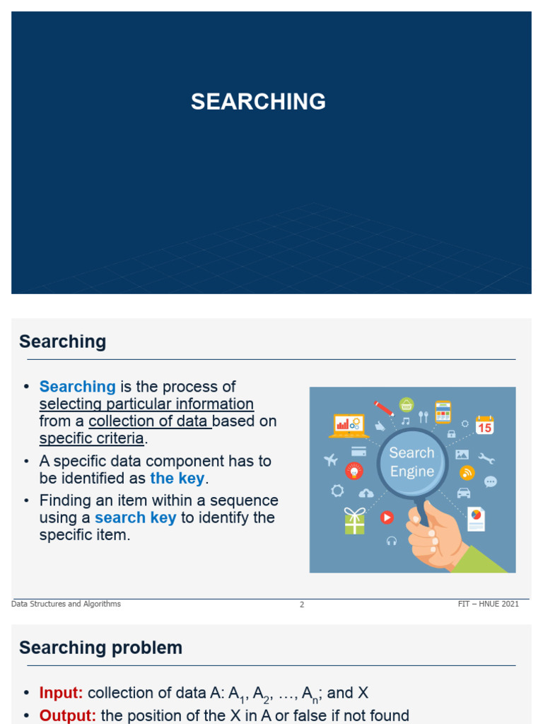 Lecture05 Searching EN | PDF | Theoretical Computer Science | Algorithms And Data Structures