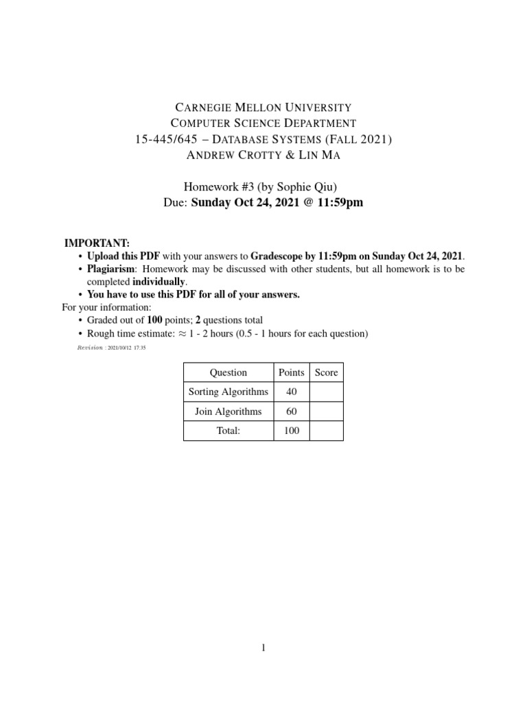 Homework 3 Join Algorithms After 12 Pdf Algorithms And Data Structures Algorithms 6987