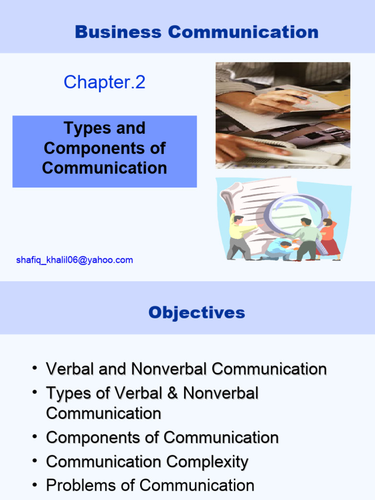 Chap 2 Components of Communication | Download Free PDF | Nonverbal ...