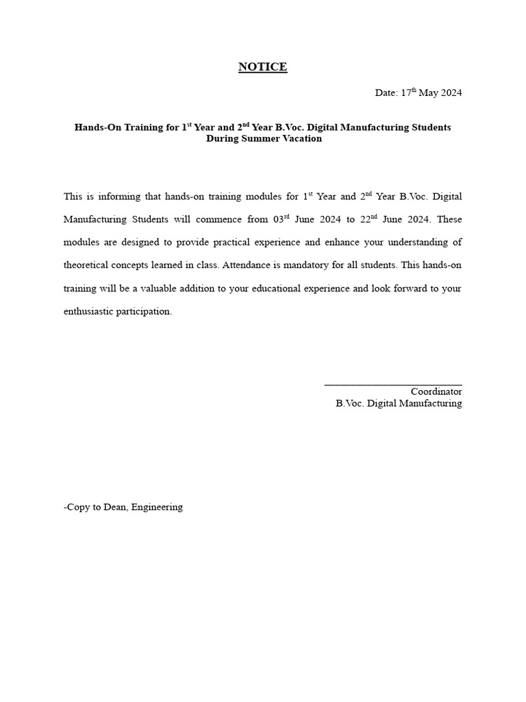 Notice | PDF | Numerical Control | 3 D Printing