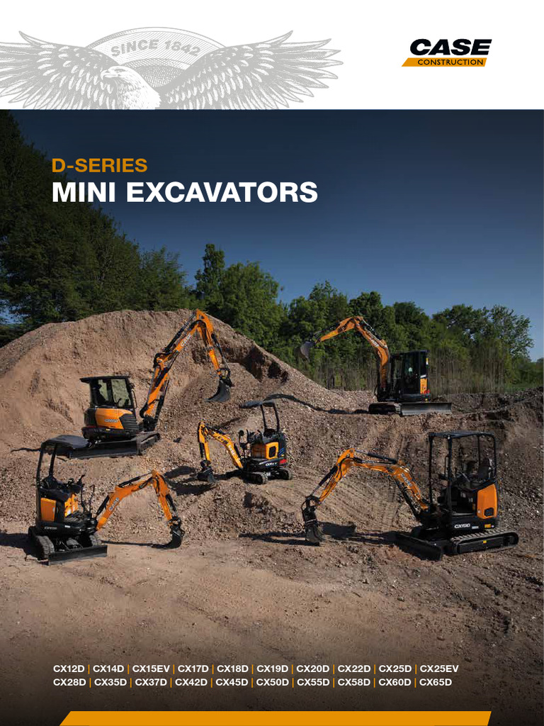 Case - D Series Mini Excavators Range Brochure en | PDF | Pump ...