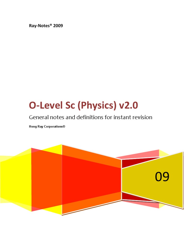 O Level Physics Quick Revision | PDF | Waves | Light