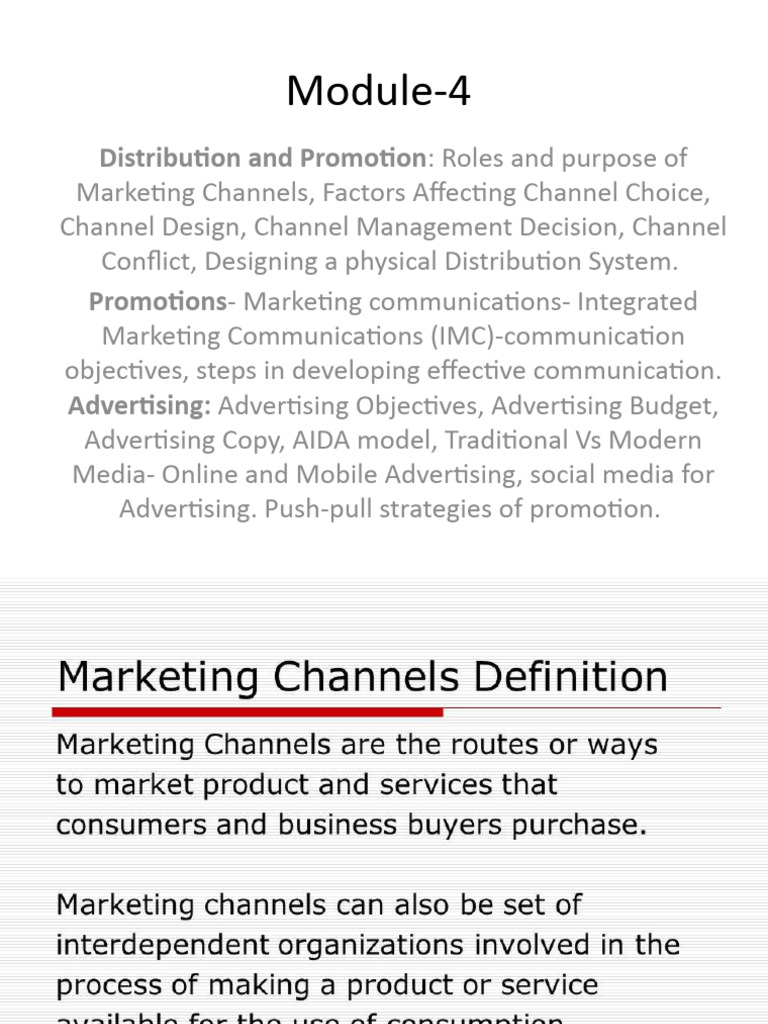 MM Module 4 | PDF | Marketing | Marketing Communications