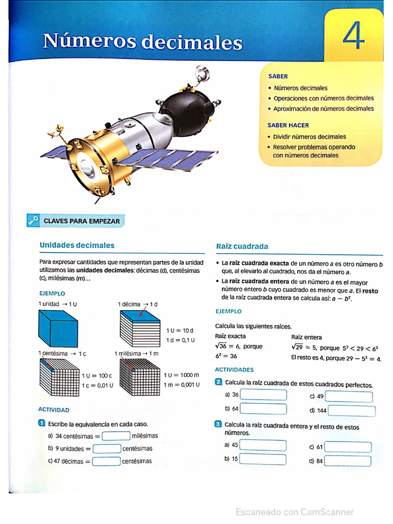 TEMA 4 NÚMEROS DECIMALES | PDF