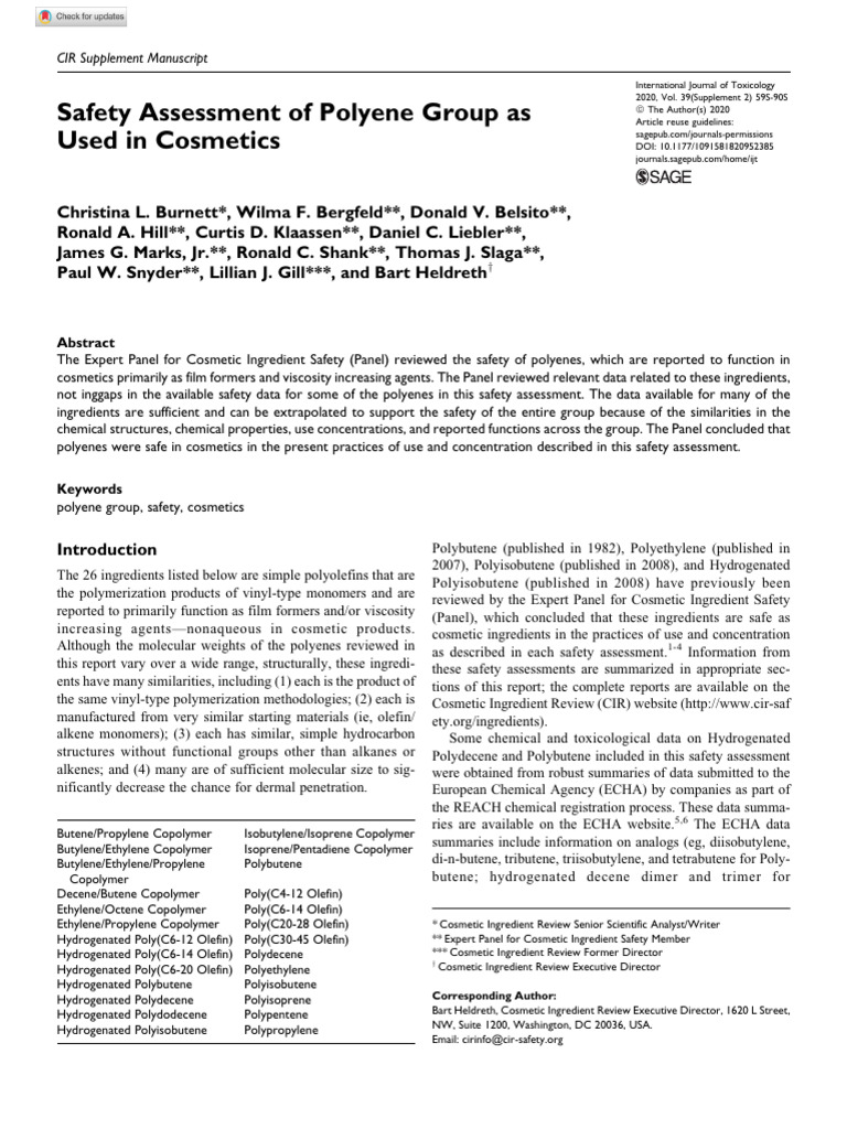 Hydrogenated Polysobutene | Download Free PDF | Alkene | Polymerization