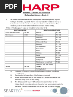 Worksheet 7 Financial Documents and Tariff Systems Grade 10 ...