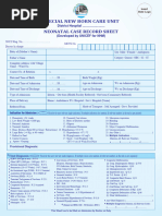 NICU Admission Sheet | PDF | Childbirth | Pregnancy