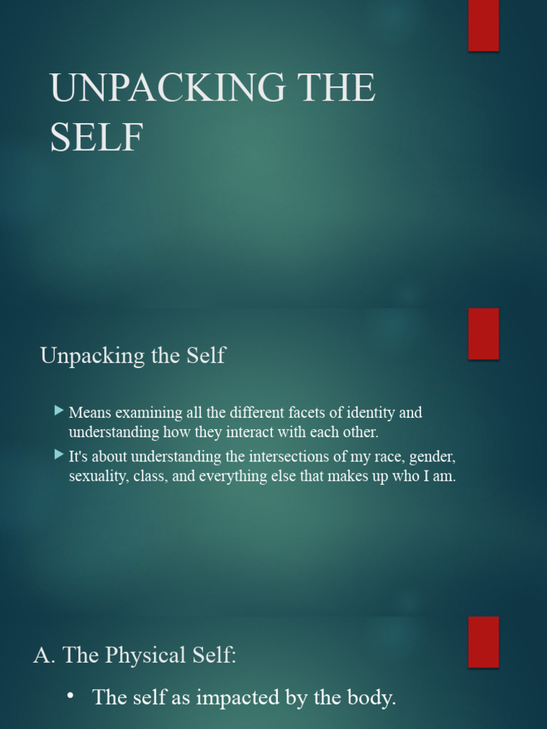 UNPACKING-THE-SELF-2 | PDF | Human Sexuality | Sexual Arousal