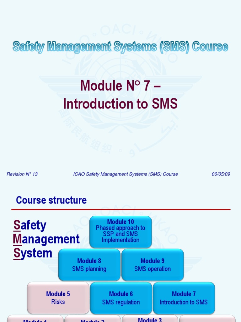 ICAO SMS M 07 - Introduction (R013) 09 (E) | PDF | Safety | Litigation ...