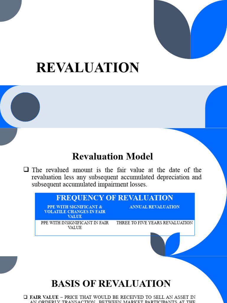 REVALUATION | Download Free PDF | Depreciation | Fair Value