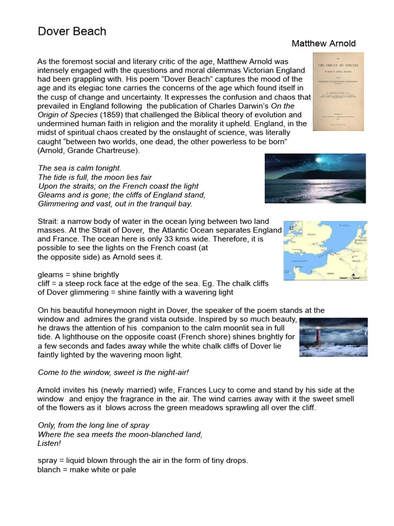 Analysis of Matthew Arnold's Dover Beach | PDF | Poetry | Classics