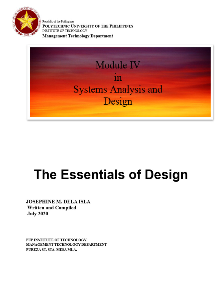 Essentials of Design in Systems Analysis | PDF | Databases | Data Mining