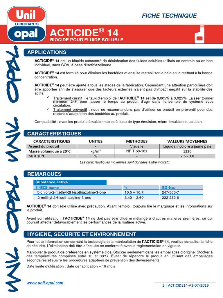 Acticide 14 | PDF