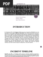 Case Study Analysis - PhilHealth Medusa Ransomware Attack | PDF