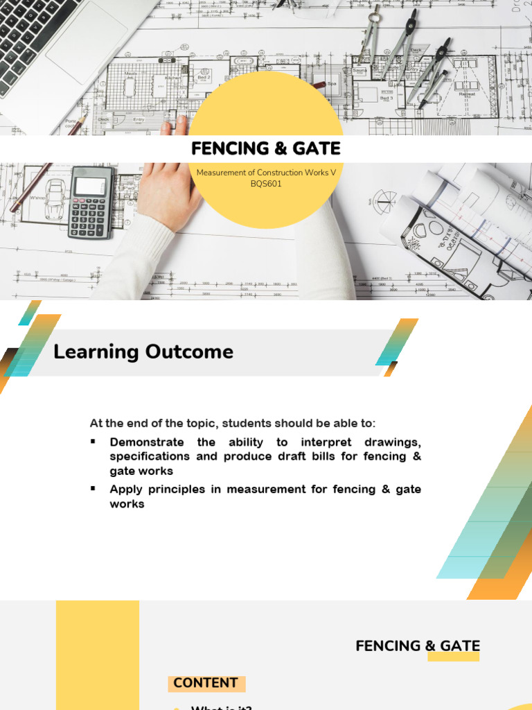 Fencing & Gate Notes | PDF