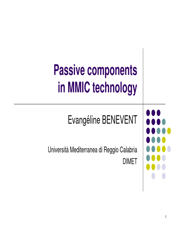 Passive MIC | PDF | Electrical Network | Inductor