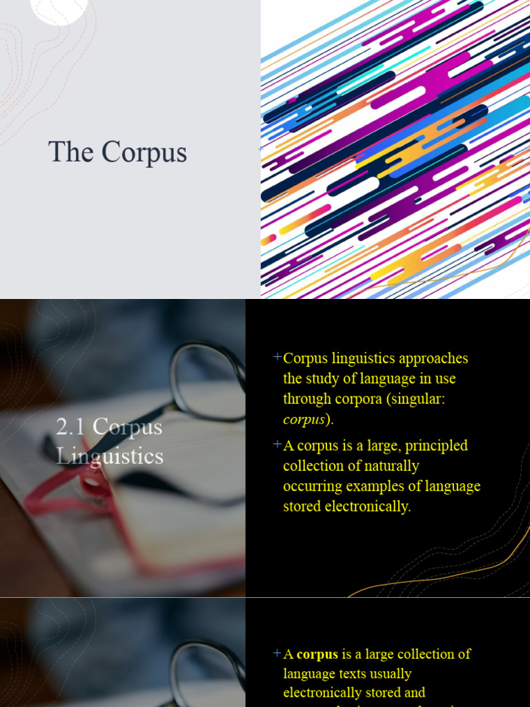 PhE Lecture 10 - The Corpus and Corpus Analysis | Download Free PDF ...